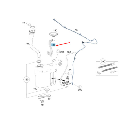MERCEDES-BENZ VITO W447 Washer System Heat Exchanger A0008304001 NEW ...