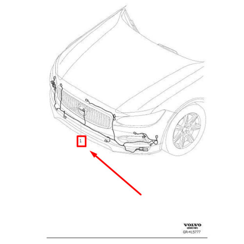 VOLVO S90 MK2 Front Bumper Parking Aid Wiring 31665362 NEW GENUINE on OnBuy