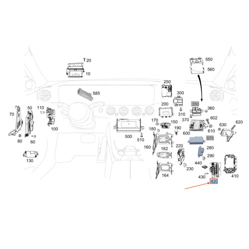 MERCEDES-BENZ E W213 Fuse Box A2135400414 NEW GENUINE on OnBuy