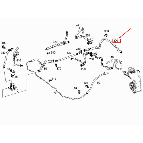 MERCEDES-BENZ GLC X253 Heat Exchanger Return Line A2578301500 NEW ...
