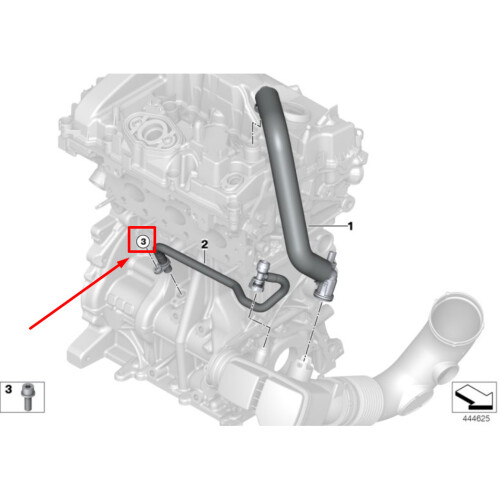 BMW X3 G01 Engine Body Trim Fillister Head Screw 2994134 07142994134 ...