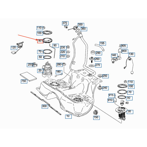 MERCEDES-BENZ CL C216 Fuel Pump Cap A2214700941 NEW GENUINE on OnBuy