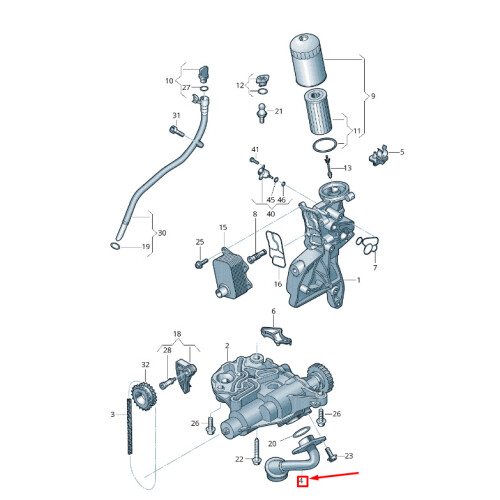 AUDI Q7 4M Engine Oil Pump Pickup Tube 06L115251S NEW GENUINE on OnBuy