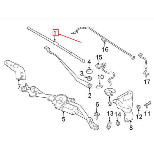 JAGUAR XE X760 Front Left Wiper Blade LHD T4N16682 NEW GENUINE on OnBuy