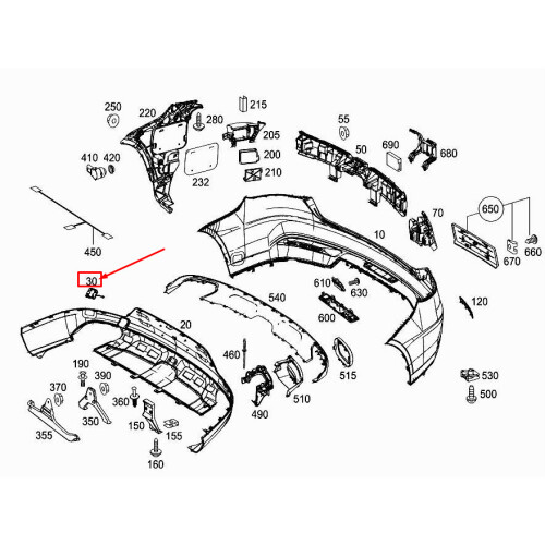 MERCEDES-BENZ GLE Coupe C292 Rear Towing Eye Cover A2928856422 NEW ...