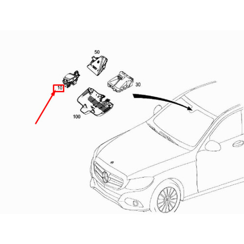 MERCEDES-BENZ E W213 Rain Sensor A2139002724 NEW GENUINE on OnBuy