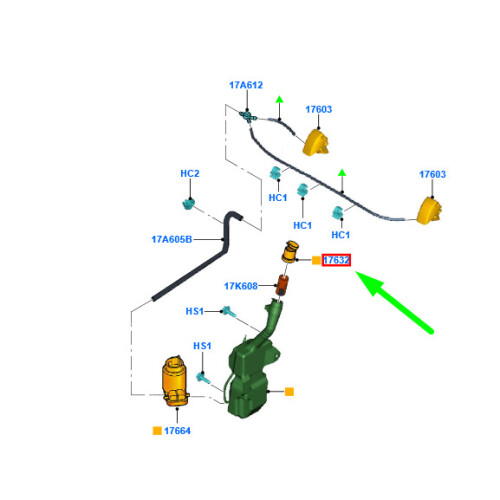 FORD KA MK2 Water Tank Cap Top Cover 1556190 9S51-17632-AA NEW GENUINE ...
