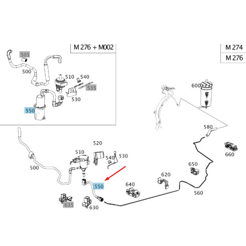 MERCEDES-BENZ E W212 Purge Valve Line A2124711315 NEW GENUINE on OnBuy