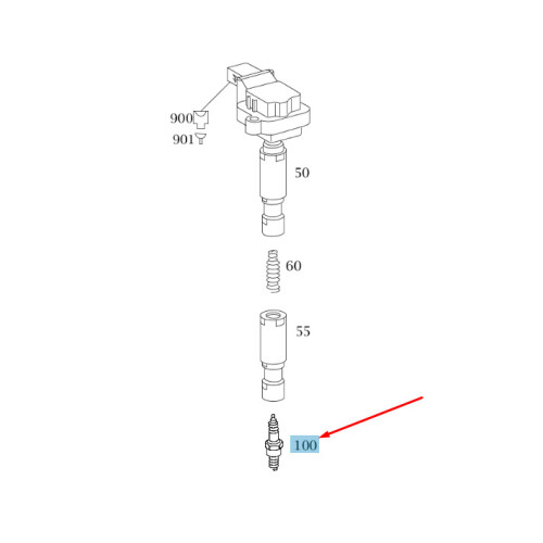MERCEDES-BENZ SLK R171 Spark Plug A004159450326 NEW GENUINE on OnBuy