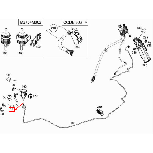 MERCEDES-BENZ GLE W166 Valve Purge Line A1664710615 NEW GENUINE on OnBuy