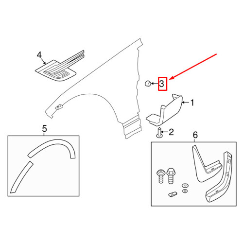LR DISCOVERY L462 Lower Molding Retainer Clip LR028939 NEW GENUINE on OnBuy