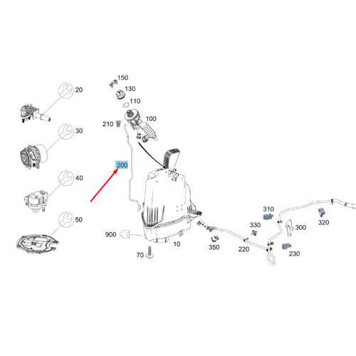 MERCEDES-BENZ SPRINTER W907 Adblue Tank Drain Pipe A9074761700 NEW GENUINE on OnBuy