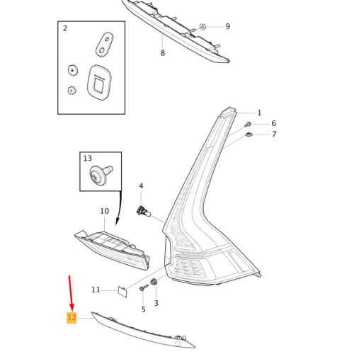 VOLVO XC60 MK2 Rear Left Bumper Reflector 31656677 NEW GENUINE on OnBuy