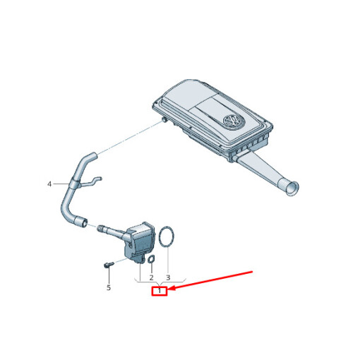 VW FOX 5Z Oil settler separator 030103464A NEW GENUINE on OnBuy