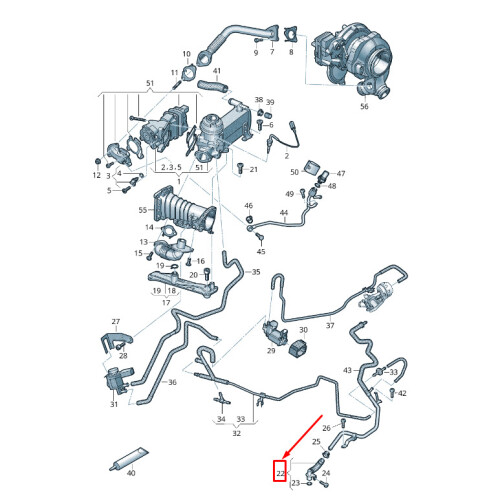 AUDI A4 B9 Engine Vacuum Pipe 059131057AH NEW GENUINE on OnBuy