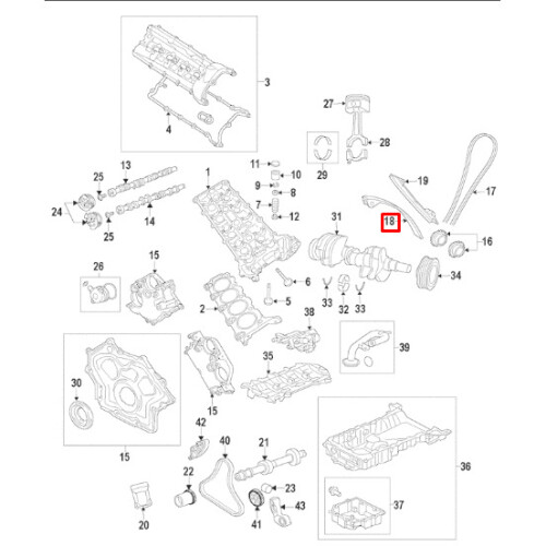JAGUAR F-TYPE Coupe Engine Tensioner Guide Rail C2Z28431 NEW GENUINE on ...