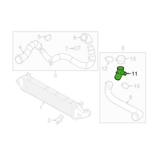 LAND ROVER RANGE ROVER EVOQUE L538 Connector Tube LR024518 New Genuine ...