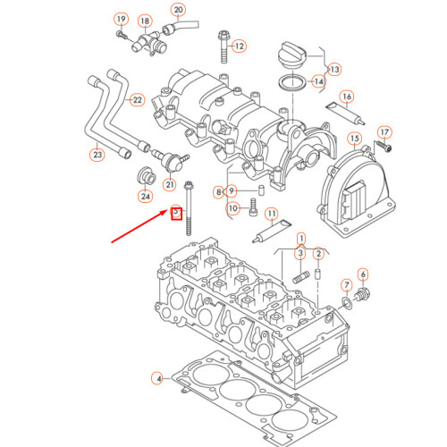 AUDI A1 MK1 Cylinder Head Bolt WHT004790 NEW GENUINE on OnBuy