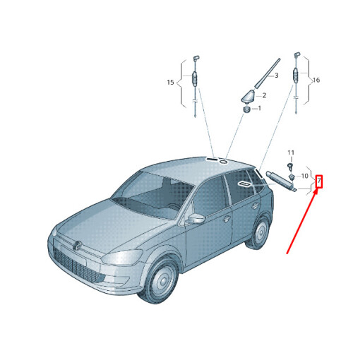 VW GOLF VI 5K MK6 Left Antenna Amplifier 5K0035552A NEW GENUINE on OnBuy