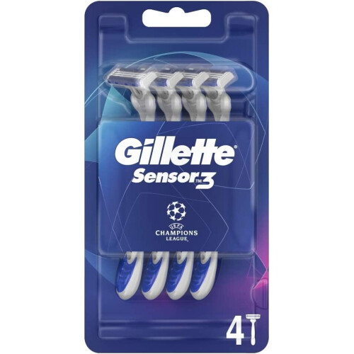 Gillette Sensor 3 Disposable Razor For Men Triple Blade System ...