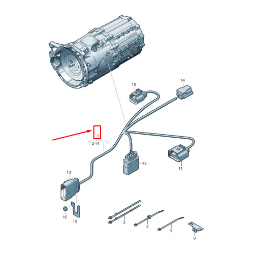 VW TOUAREG 7P Gearbox Wiring Harness 7P0971771A NEW GENUINE on OnBuy