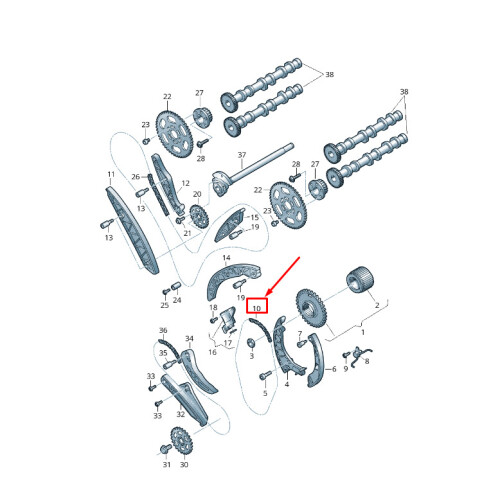 AUDI Q7 4M Engine Timing Chain 059109252H NEW GENUINE on OnBuy