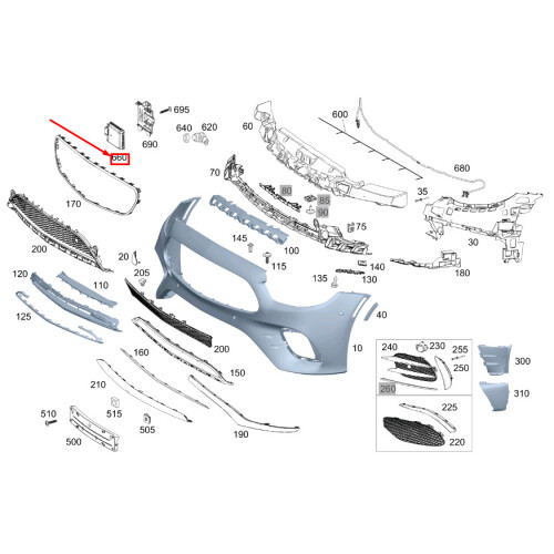 MERCEDES-BENZ E C238 Front Bumper Right Radar Sensor A0009058909 NEW ...