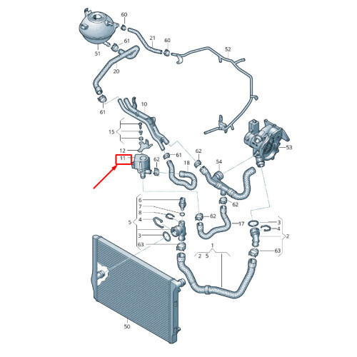 VW BEETLE 5C Engine Auxiliary Water Pump 5C0965561 NEW GENUINE on OnBuy