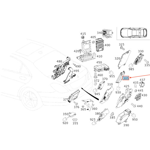 MERCEDES-BENZ S W222 Keyless-Go Control Unit A2229000016 NEW GENUINE on ...