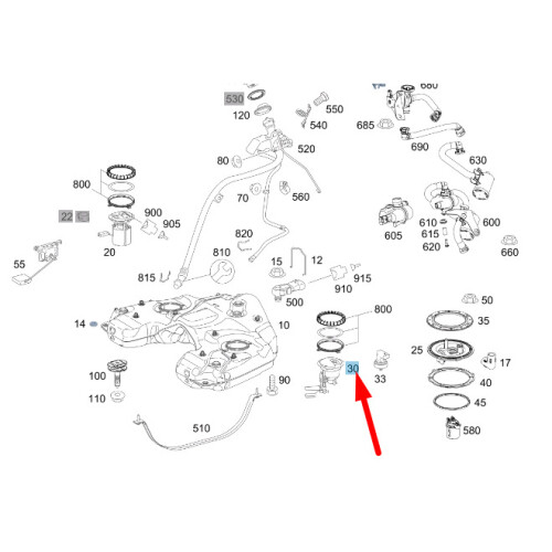 MERCEDES-BENZ ML W164 Fuel Filter Unit A1644700490 NEW GENUINE on OnBuy