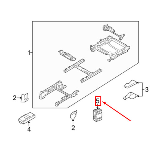 LR RR EVOQUE L538 Front Right Seat Heater Control Module LR018750 NEW ...
