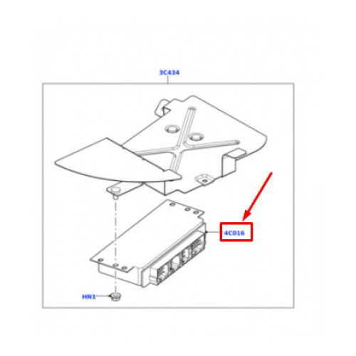 LR RANGE ROVER III L322 Rear Axle Locking Differential ECU LR020123 NEW ...