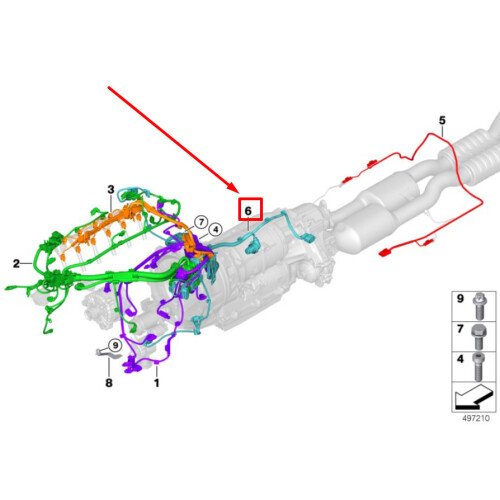 BMW X4 F98 Gearbox Wiring Harness 12538747762 8747762 NEW GENUINE on OnBuy