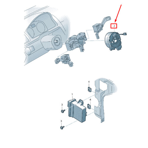 VW POLO 6R Steering Wheel Angle Sensor 6R0959654 NEW GENUINE on OnBuy