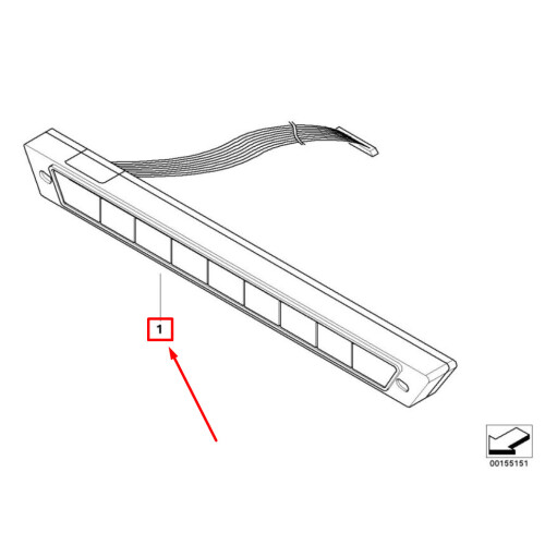 BMW X5 E70 Center Console Switch Unit 9208218 61319208218 NEW GENUINE ...