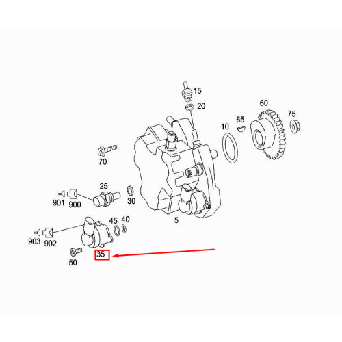 MERCEDES-BENZ GLE W166 Fuel Pump Pressure Control Valve A6420740484 NEW ...