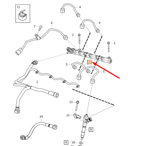 VOLVO XC90 MK2 Fuel Distribution Pipe 31405380 NEW GENUINE on OnBuy
