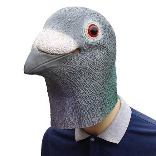 (Model two) Pigeon Latex Mask Giant Bird Head Halloween Cosplay Costume ...