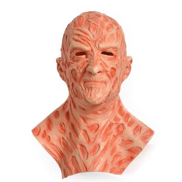 (mask) Freddy Krueger Latex Mask Gloves Costumes Adult Party Costume on ...