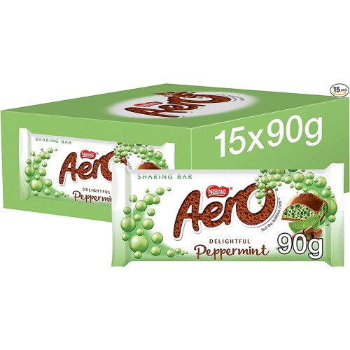 AERO - Bubbly Peppermint Milk Chocolate Sharing Bars | 15 x 100g on OnBuy