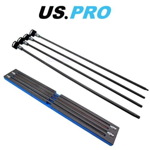 US PRO Tools 4 Piece 1/2" Dr Extra Long Spline Bit Sockets M8, 10, 12 ...