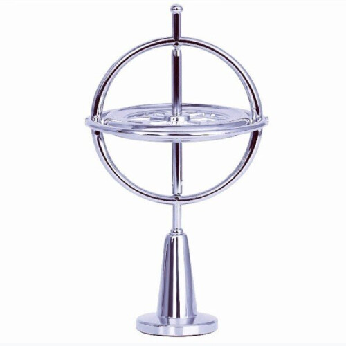 (Silver) Creative Scientific Educational Metal Finger Gyroscope Gyro ...