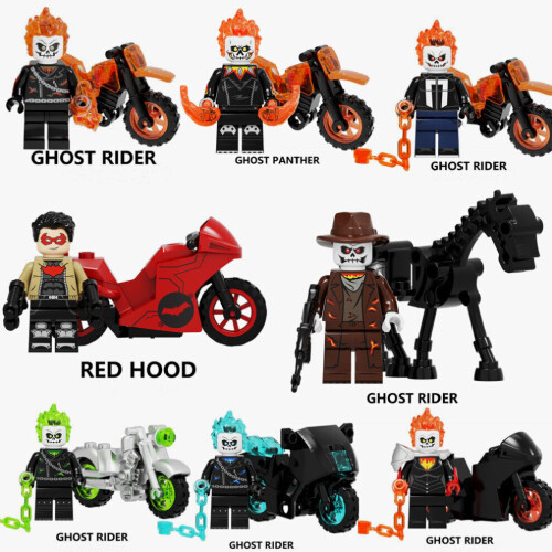Ghost Rider Racing Motorcycle Building Blocks Toy on OnBuy