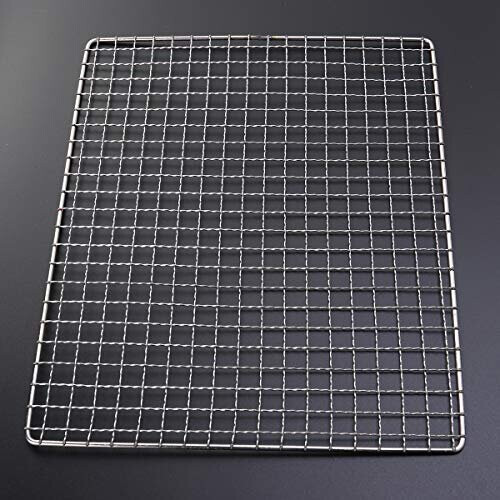Hemoton Stainless Steel Squares Holes Grill Barbecue Wire Mesh Multi ...