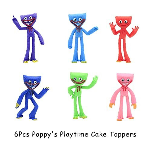 Birthday Cake Toppers Figures Huggy Wuggy Poppy Playtime Birthday Cake ...