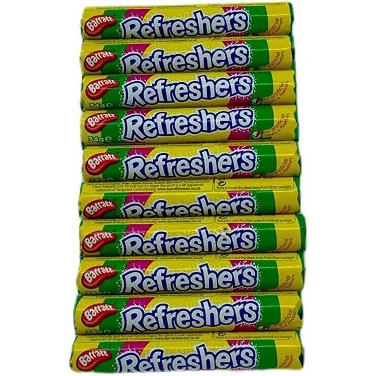 Barratt Refreshers Fruity Flavour Fizzy Sweets (10 Pack) on OnBuy