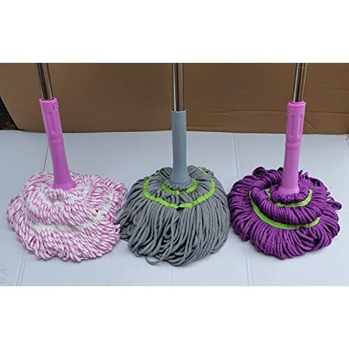 Twist Mop 360 Degree Floor Mop Telescopic Stainless Steel Handle Easy ...