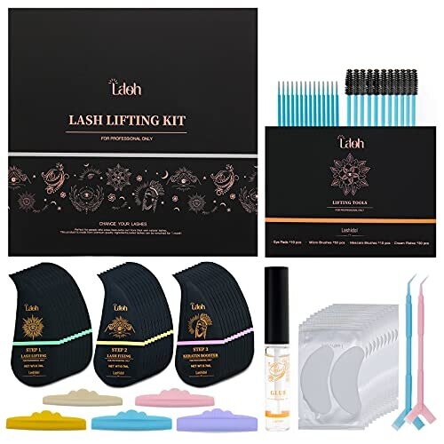 Lash Lift Kit Professional Eyelash Perm Kit for 10 Treatments All In ...