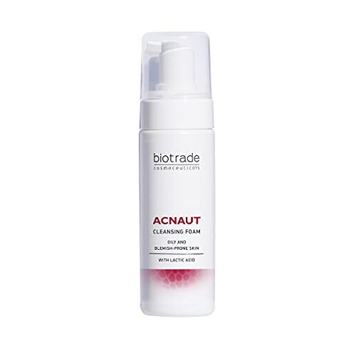 Acnaut Facial Cleansing Foam 150 ml with Lactic Acid Daily Gentle Foam ...