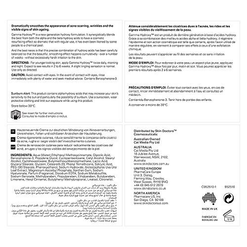 Skin Doctors Gamma Hydroxy Skin Resurfacing Cream, with Glycolic Acid ...